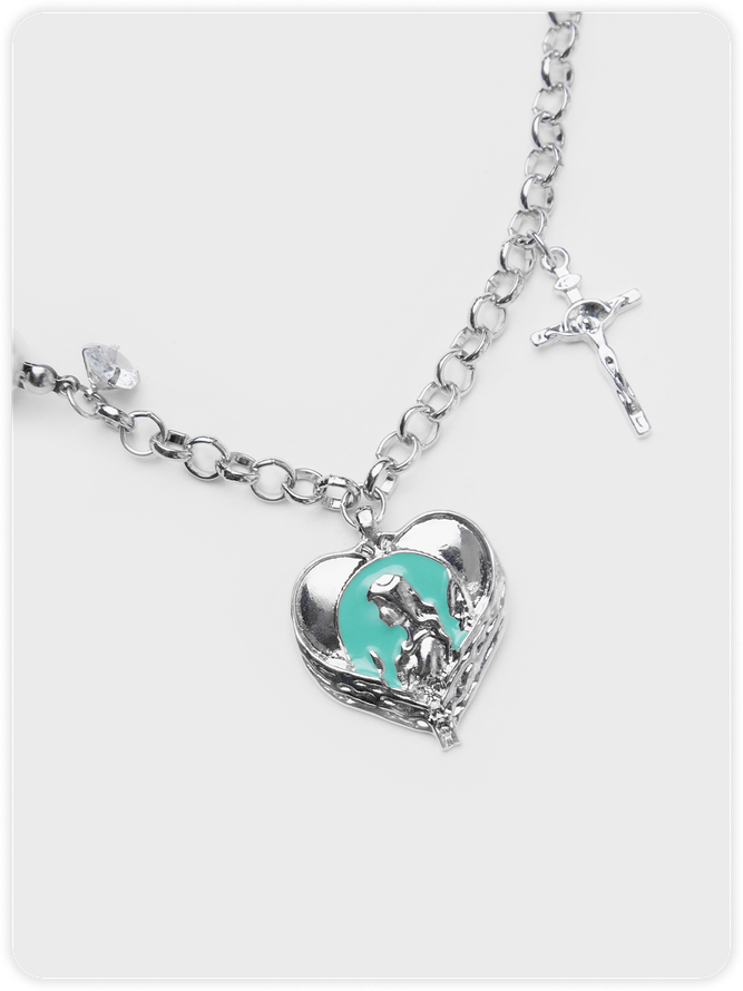 Y2K Blue Accessory Necklaces | Accessory | Y2k Accessory Heart/Cordate ...